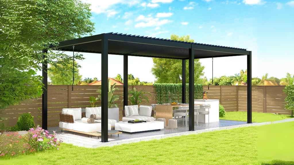 Louvered Pergola And Accessories Cherylife